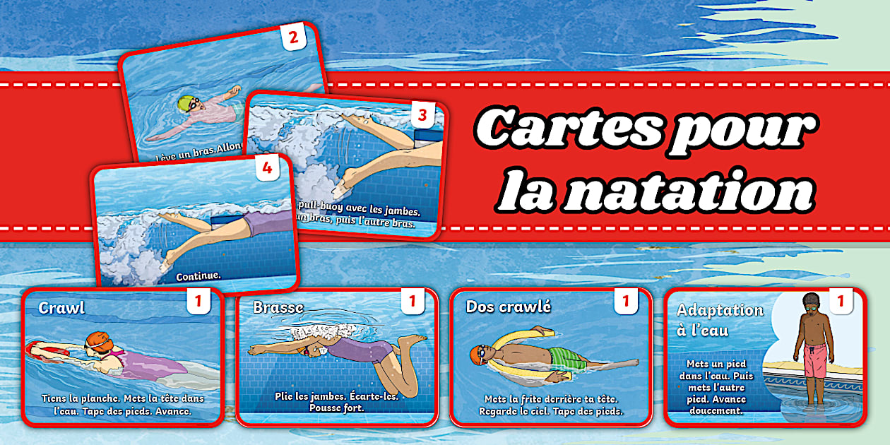 Cartes pour la natation