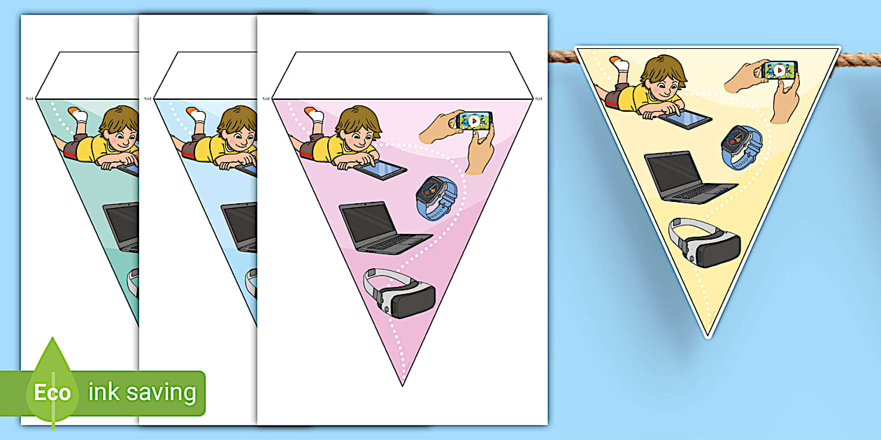 👉 Computing Area Themed Bunting (Teacher-Made) - Twinkl