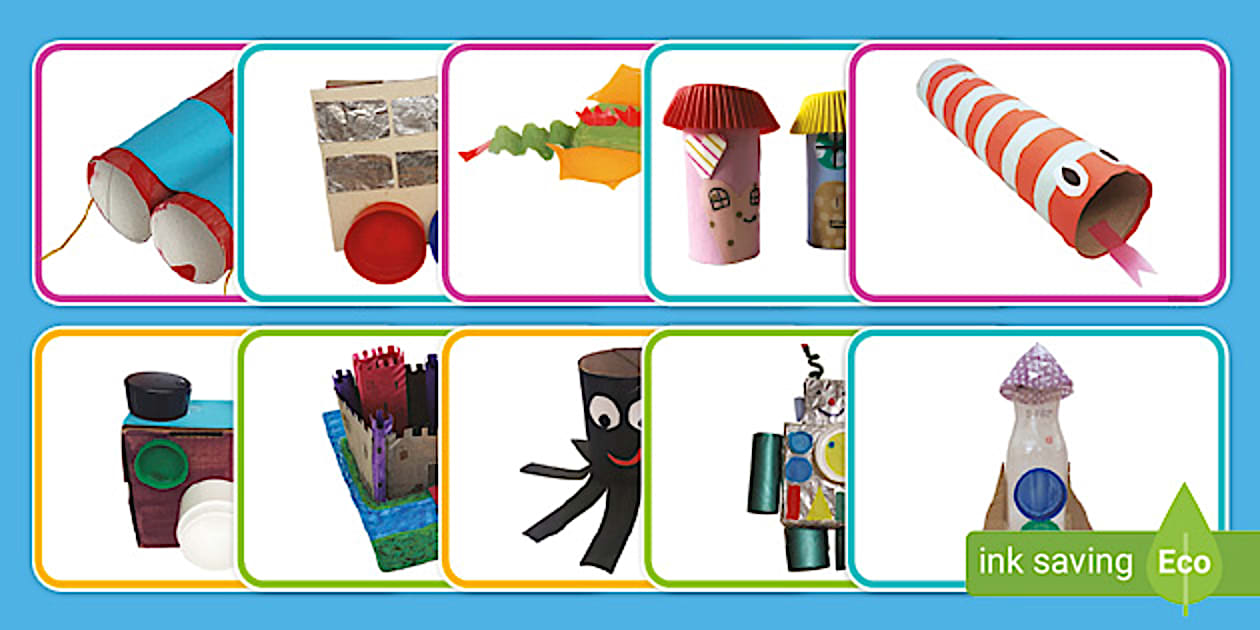 Junk Modelling Materials | Junk Model Picture Flashcards