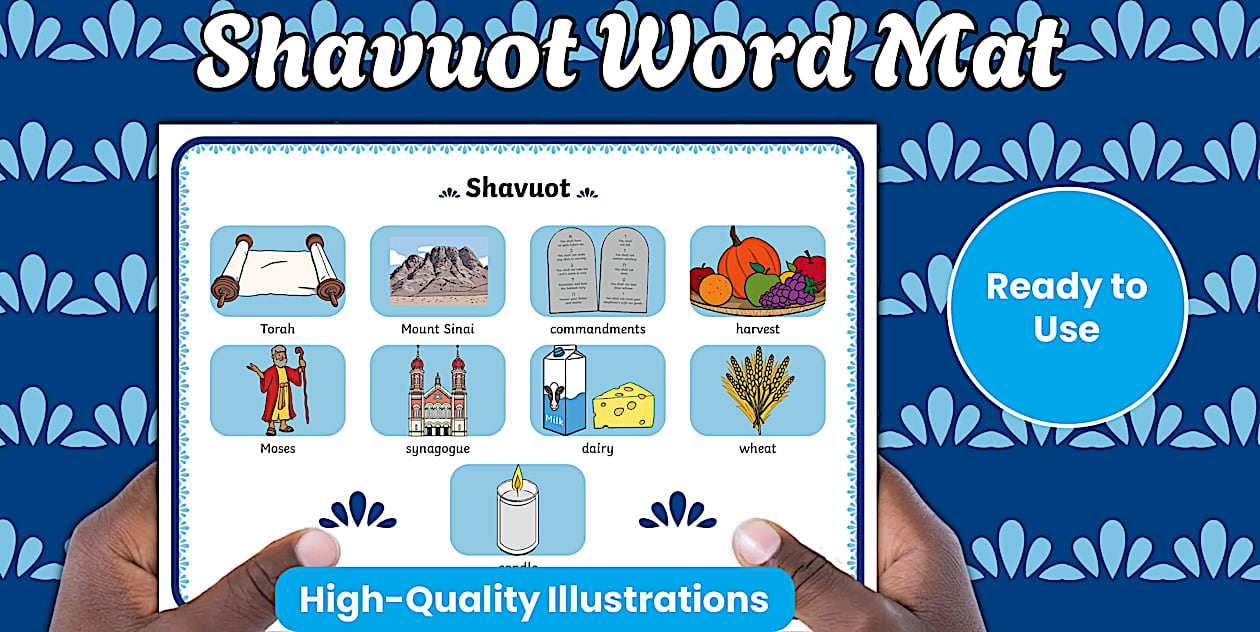Shavuot Word Mat