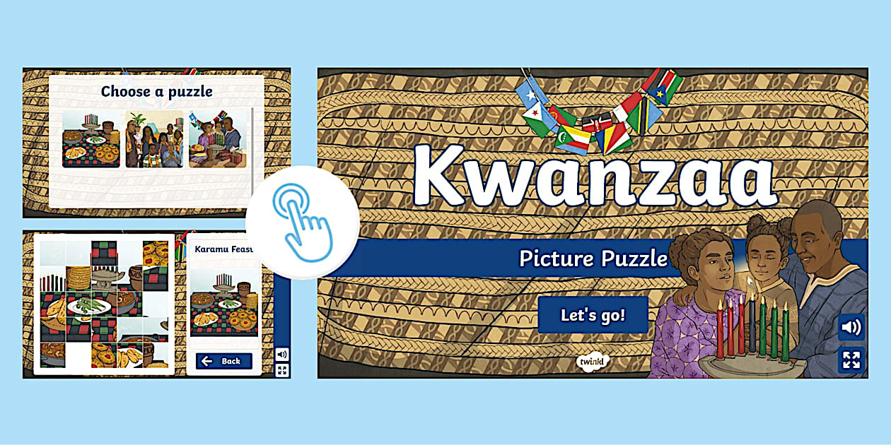 Kwanzaa Picture Slider Puzzle (Teacher-Made) - Twinkl