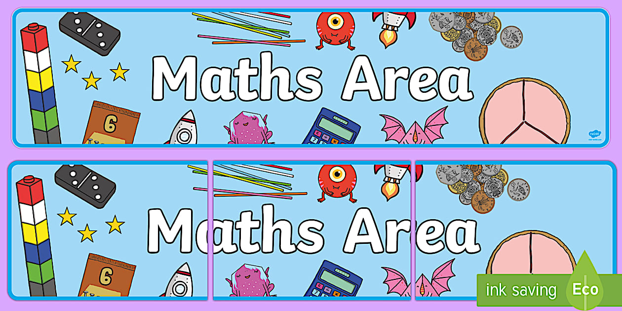 👉 Maths Area Sign (teacher made) - Twinkl