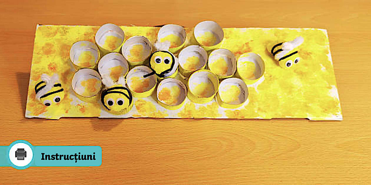 Albinele și stupul lor – Activitate practică - Twinkl