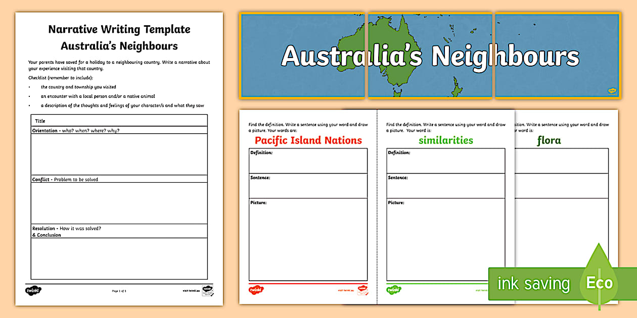 Australia’s Neighbours Narrative Writing Lesson Pack