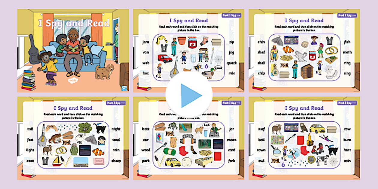 I Spy and Read: Phase 3 Activity PowerPoint (teacher made)