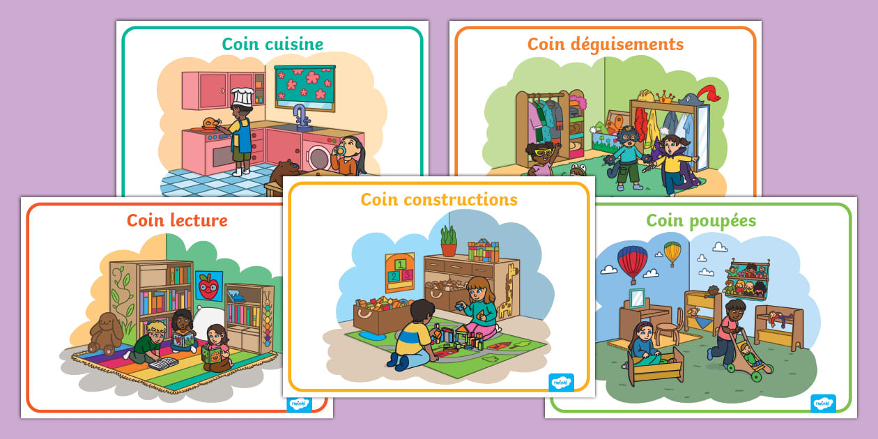 Affiches coins de la classe (Teacher-Made) - Twinkl