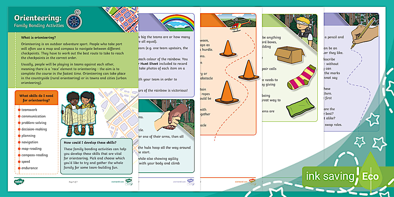 Orienteering: Family Bonding Activities (teacher made)