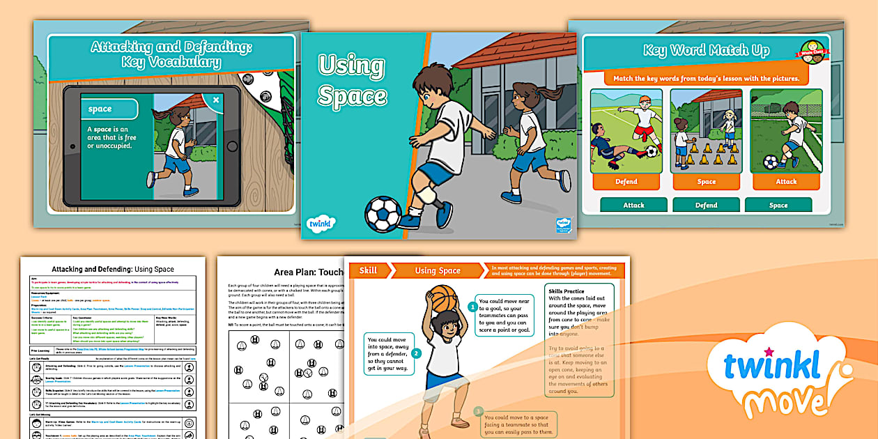 👉 PE Move | Year 1 Attacking and Defending Lesson 1| PE