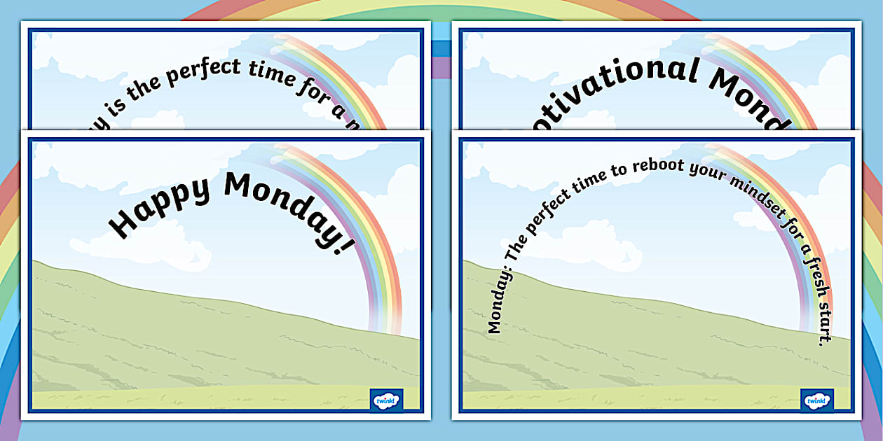 Happy Monday Quotes Poster Pack (Teacher-Made) - Twinkl