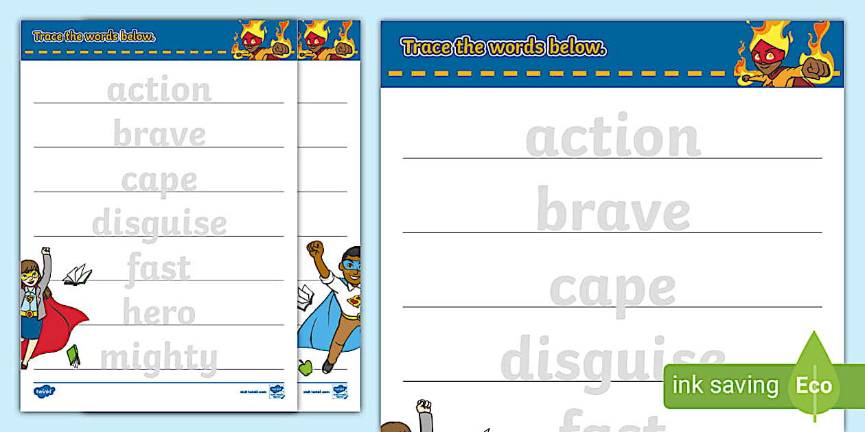 ABCs of Superheroes: Early Letter Formation Activity Booklet