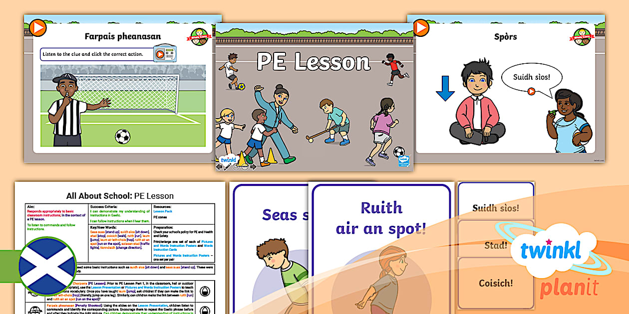 PlanIt Gaelic All About School Lesson Pack 4 (Teacher-Made)