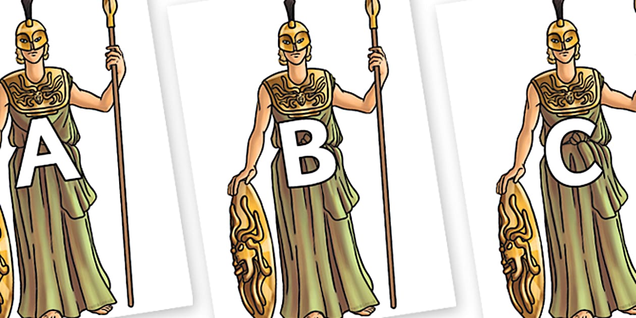 A-Z Alphabet on Athena (teacher made) - Twinkl