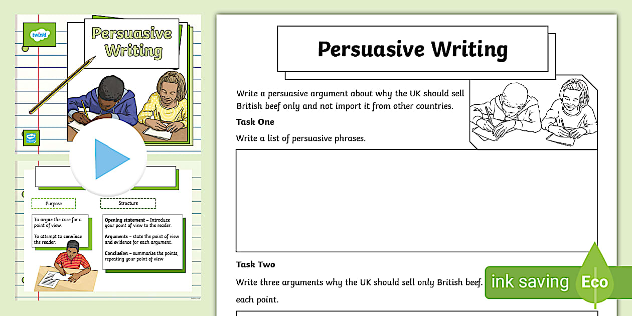 Persuasive Writing KS2 - persuasive language techniques KS2