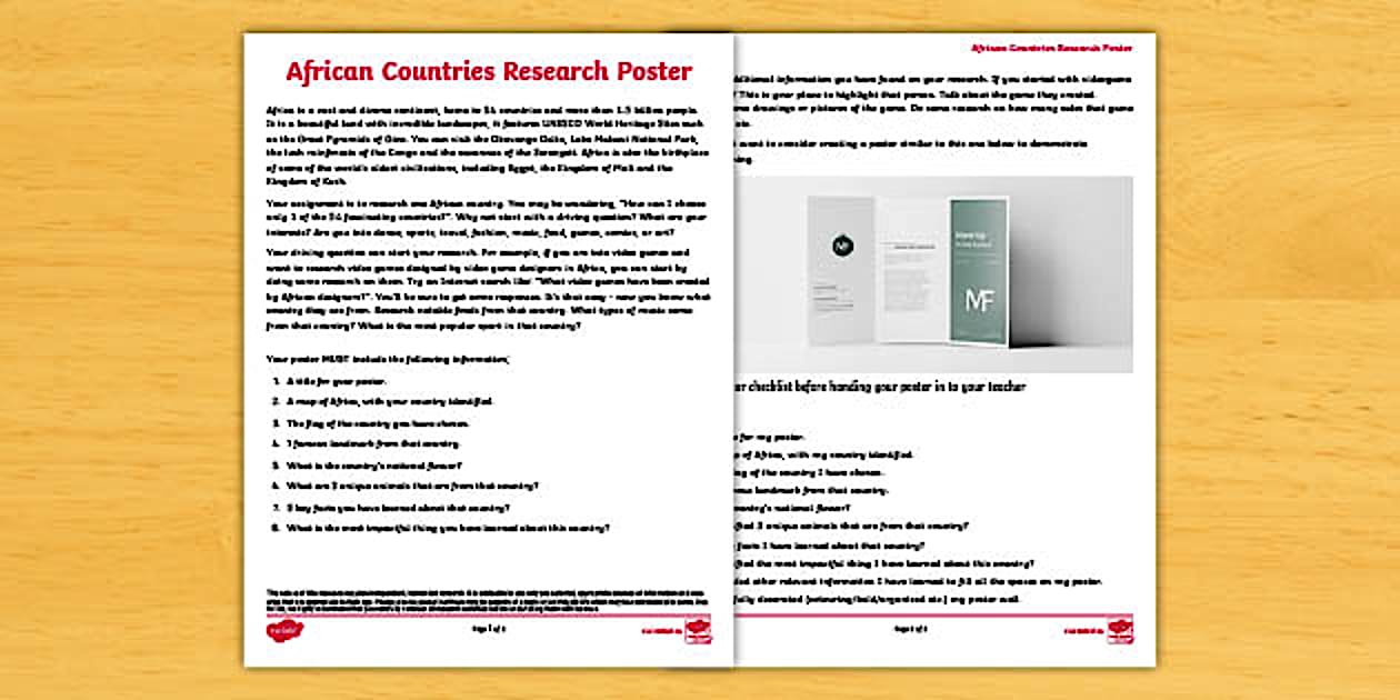 African Countries Research Poster