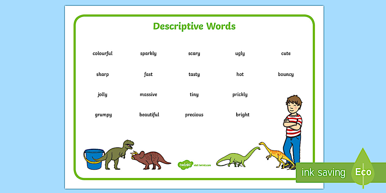 Editable Describing Words to Support Teaching on Harry and the Bucketful of