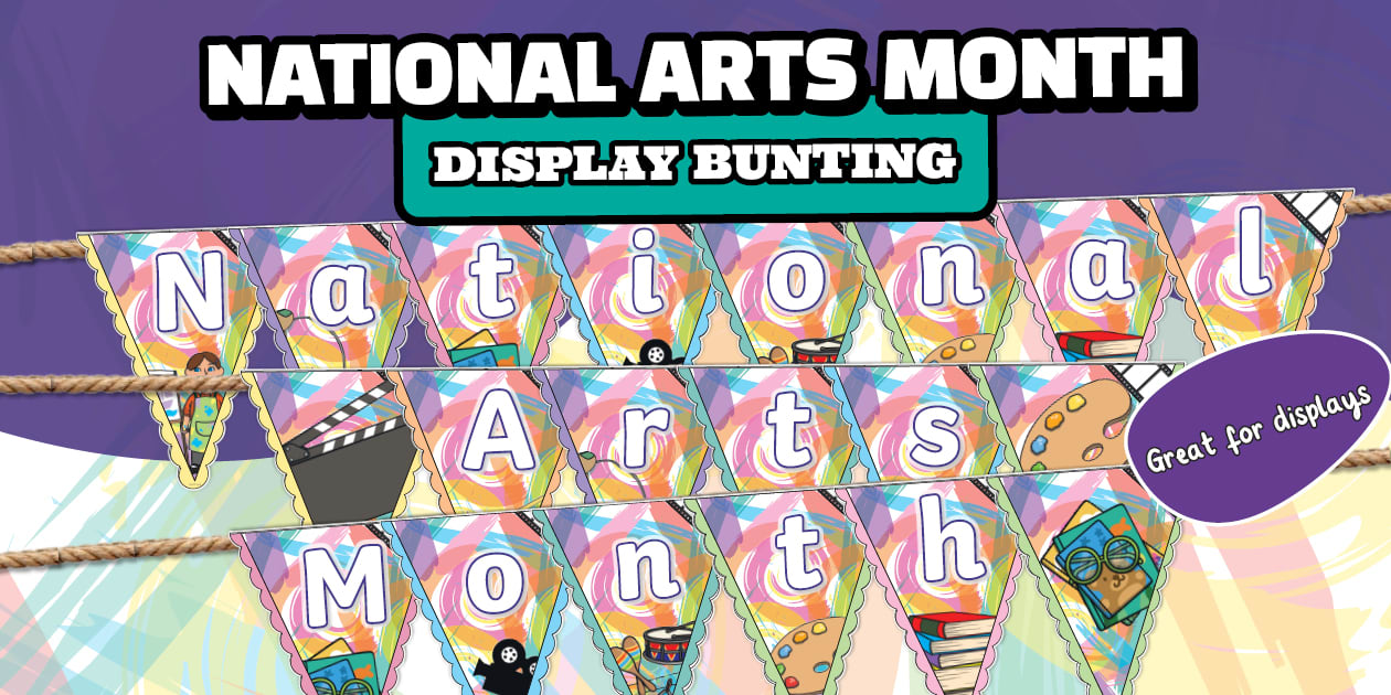 National Arts Month Display Bunting