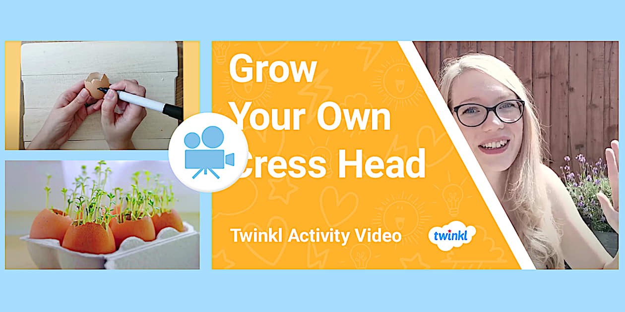KS1 (Ages 5-7) Activity Video: Grow Your Own Cress Head