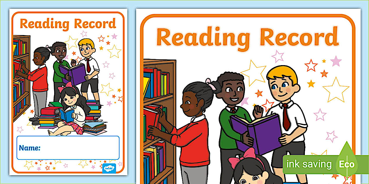 Editable Reading Record Cover (teacher made) - Twinkl