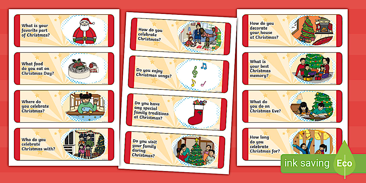 Christmas Question Cards