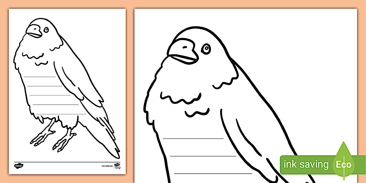 Raven Writing Template (teacher made) - Twinkl