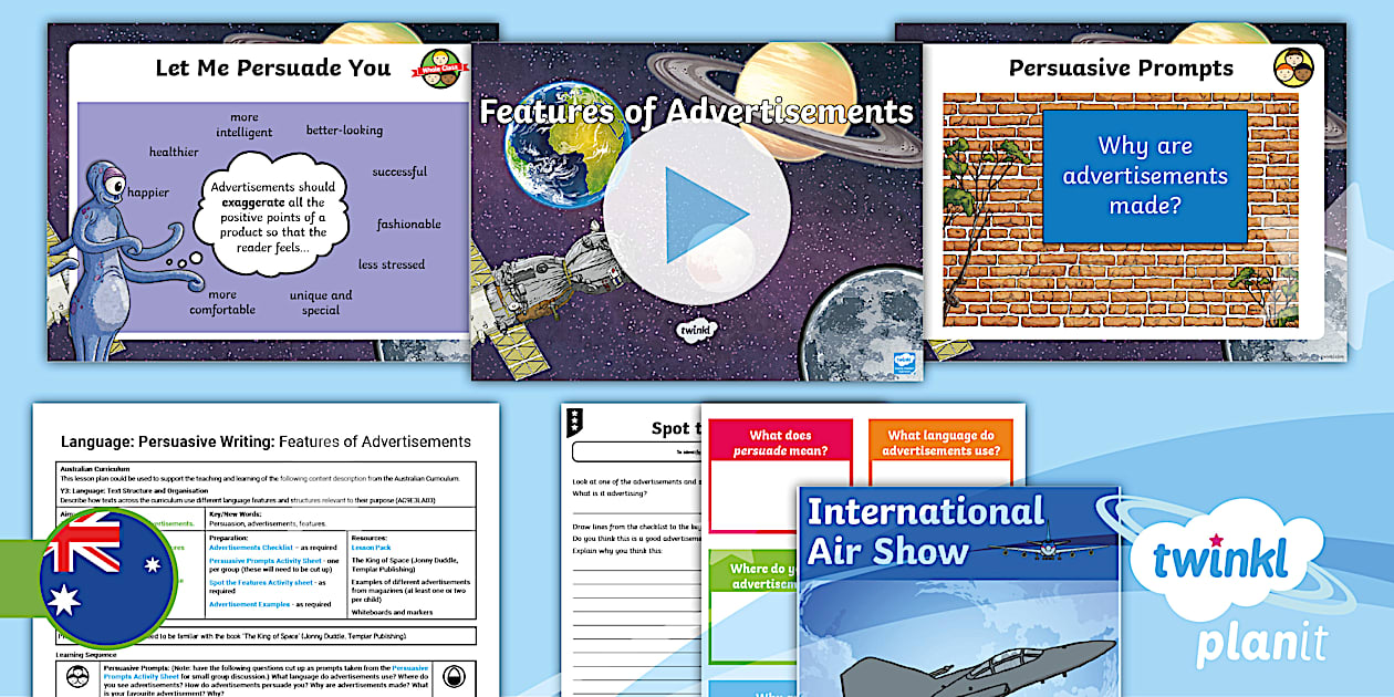 Year 3 Space The King of Space Persuasive Writing Lesson 1