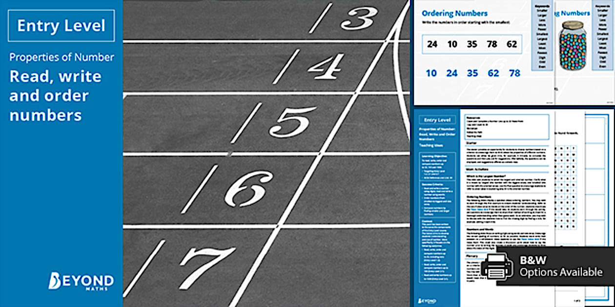 👉 Reading, Writing and Ordering Numbers | Entry Level Maths