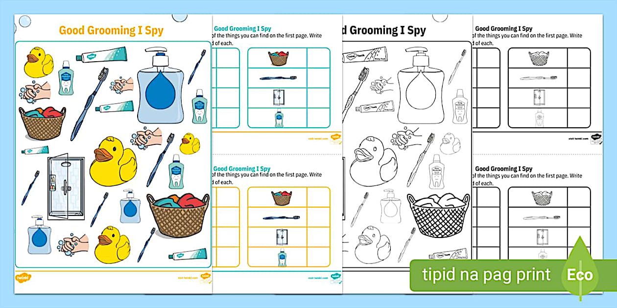 Good Grooming Activity Sheet | Kinder | Twinkl - Twinkl