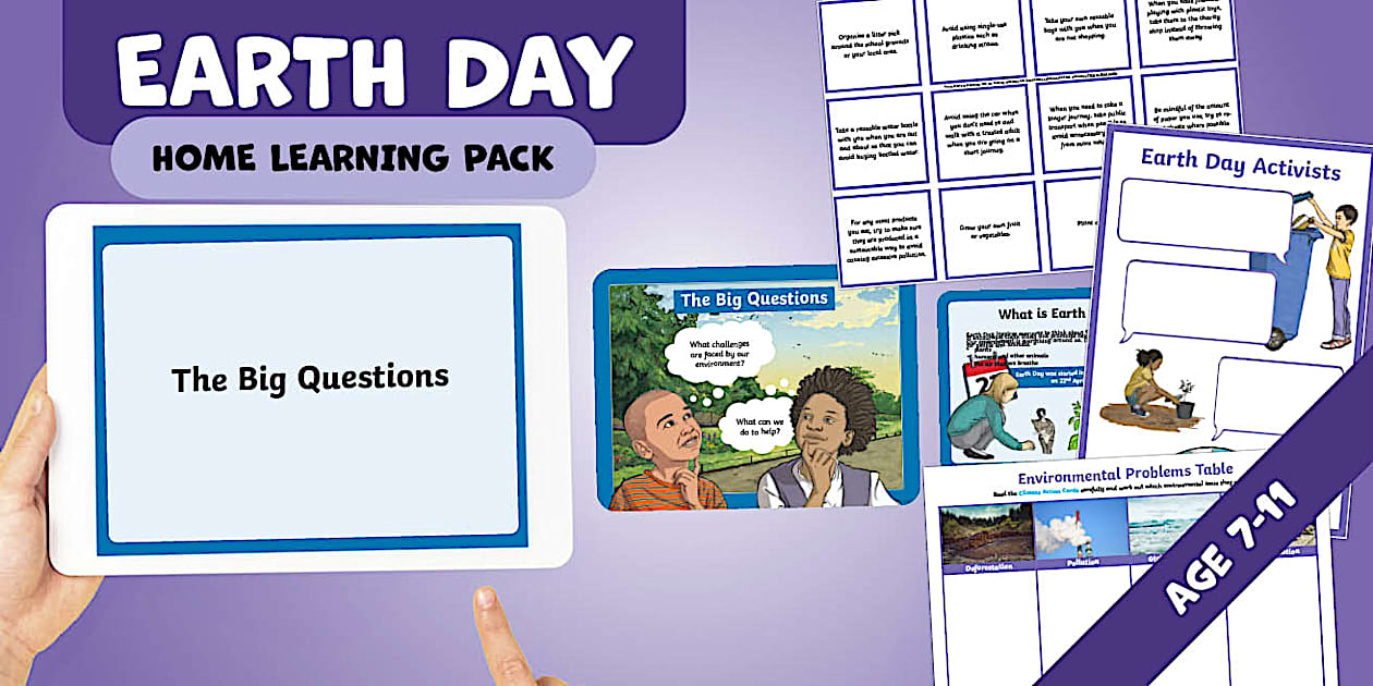 Earth Day Home Learning Pack 7 - 11