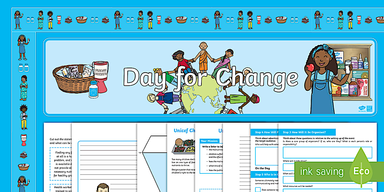 Unicef Day for Change 2017 KS2 Resource Pack (teacher made)