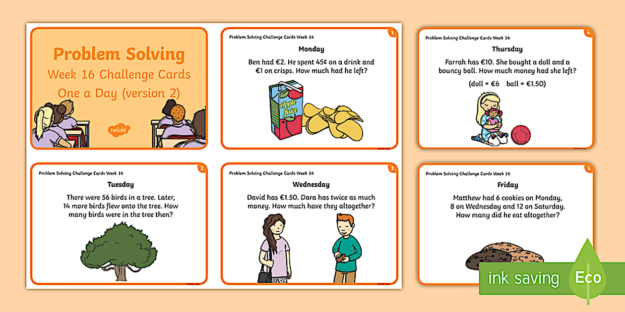 Week 16 - Version 2 - Problem Solving - Challenge Cards