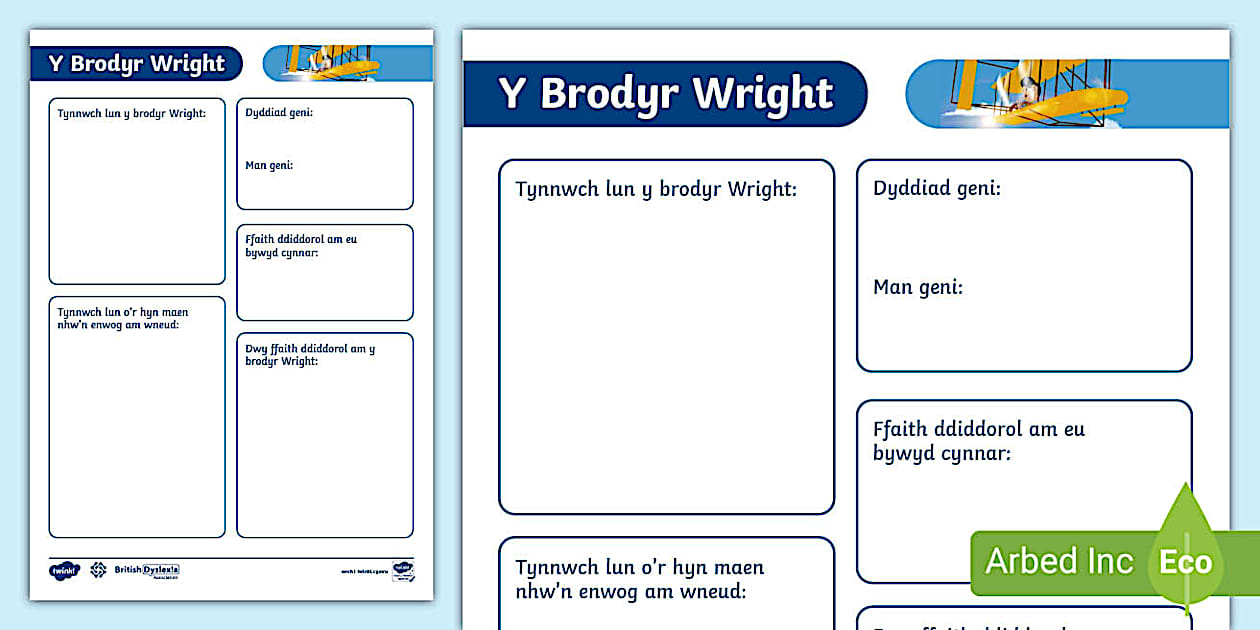 Ymchwil Dyslecsia: Ffeil Ffeithiau Y Brodyr Wright