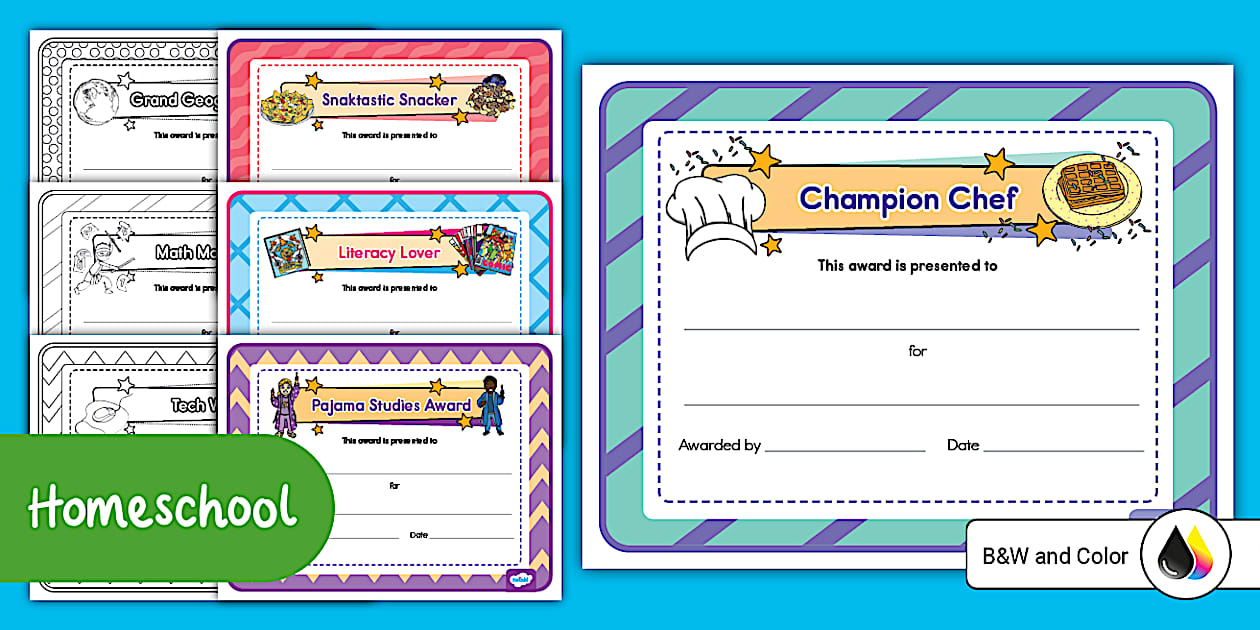 Homeschool End of Year Awards | Certificates | Twinkl USA