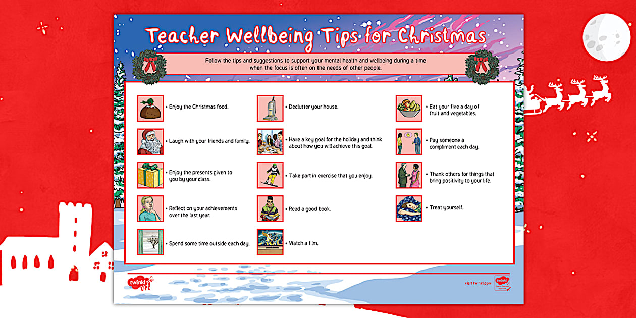 Staff Wellbeing Teacher Wellbeing Tips for Christmas