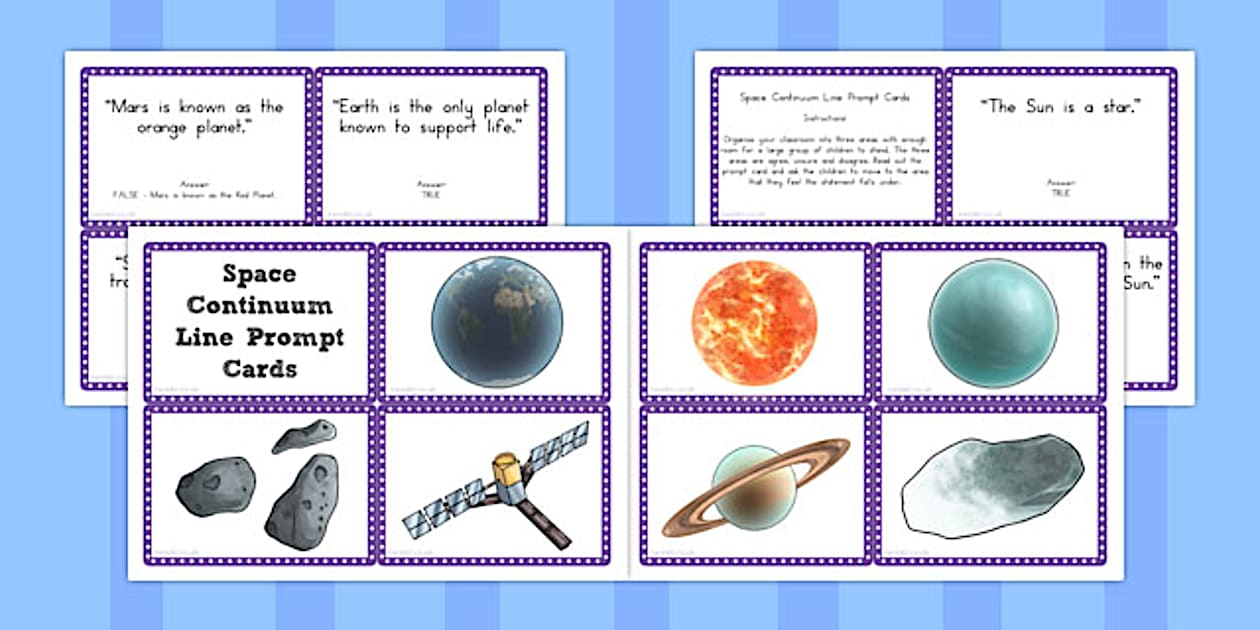 Space Continuum Line Prompt Cards (Hecho por educadores)