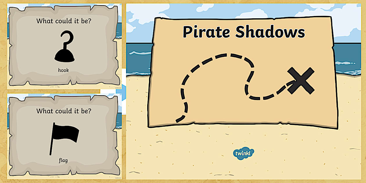 Pirate Shadow PowerPoint (teacher made) - Twinkl