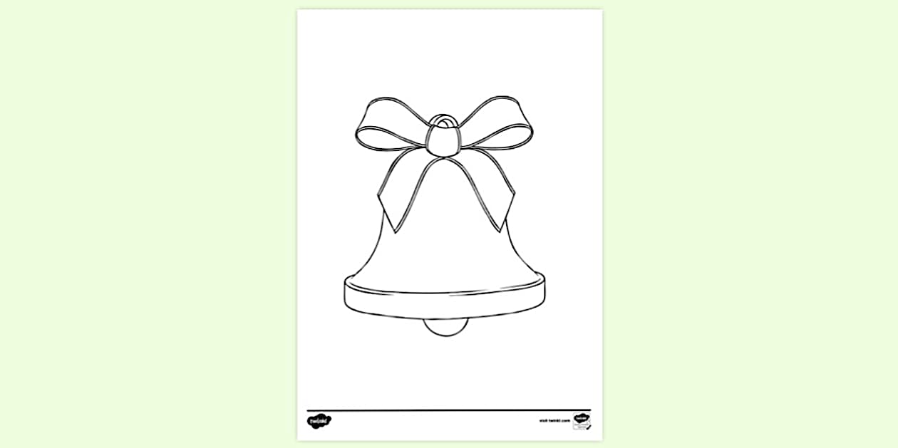 Christmas Bell Colouring | Colouring Sheets (teacher made)