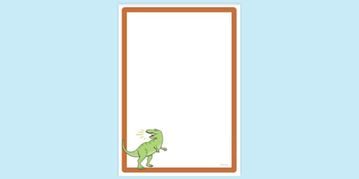 Big Dinosaur Page Border | Page Borders | Twinkl - Twinkl
