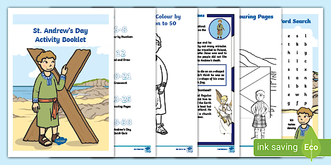 St. Andrew's Day Activity Booklet (teacher made) - Twinkl