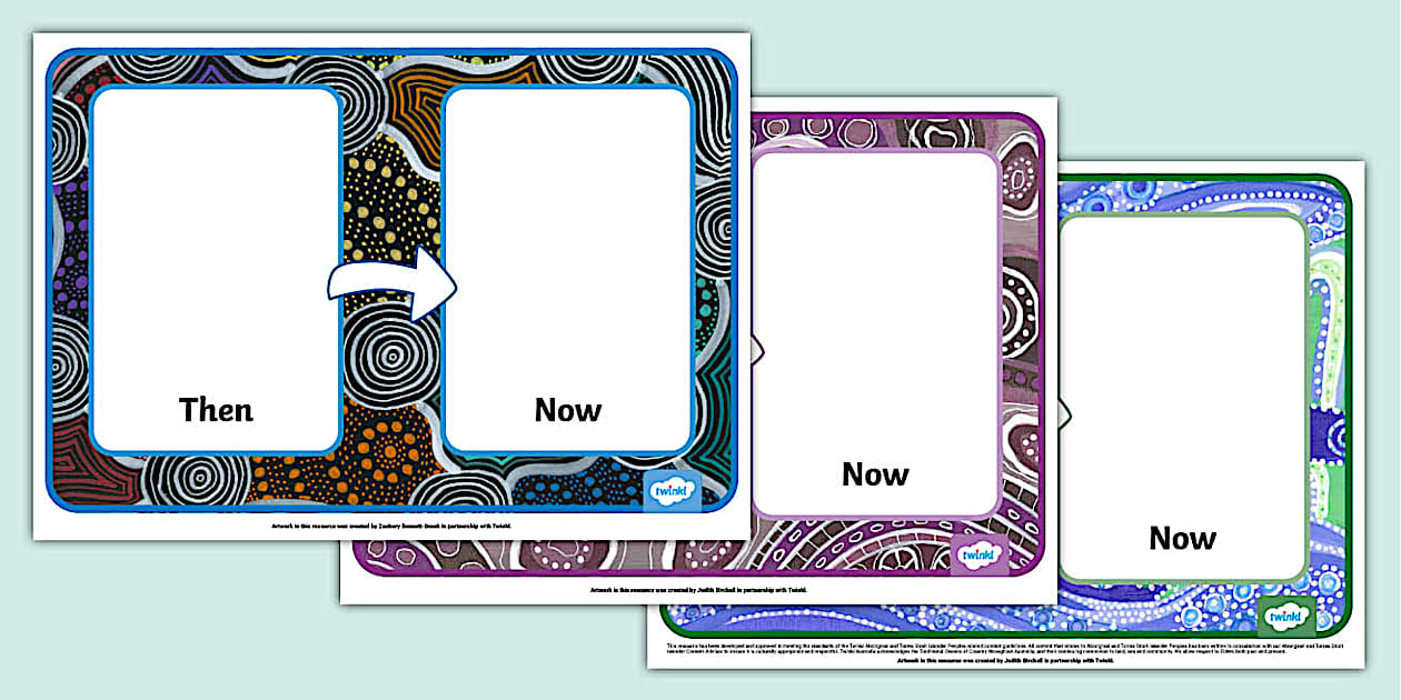 Indigenous Artwork First, Then Visual Aid - Twinkl