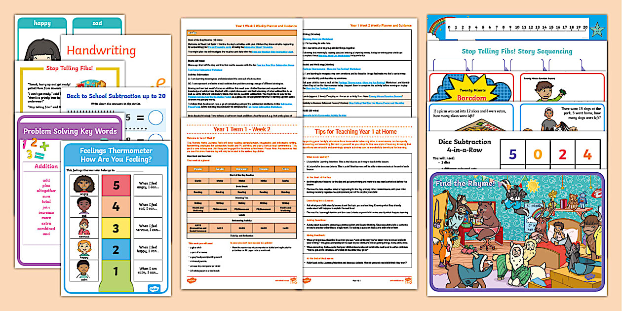 Year 1 Term 1 Week 2 Remote Home Learning Pack - Twinkl