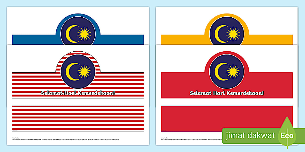 Perhiasan Kepala Topi Merdeka atau Tengkolok Hari Merdeka