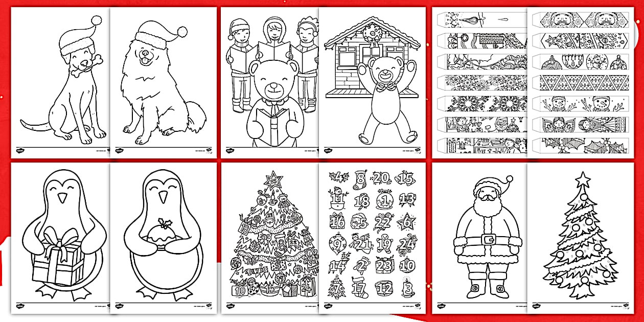 Ultimate Christmas Colouring Sheets Pack