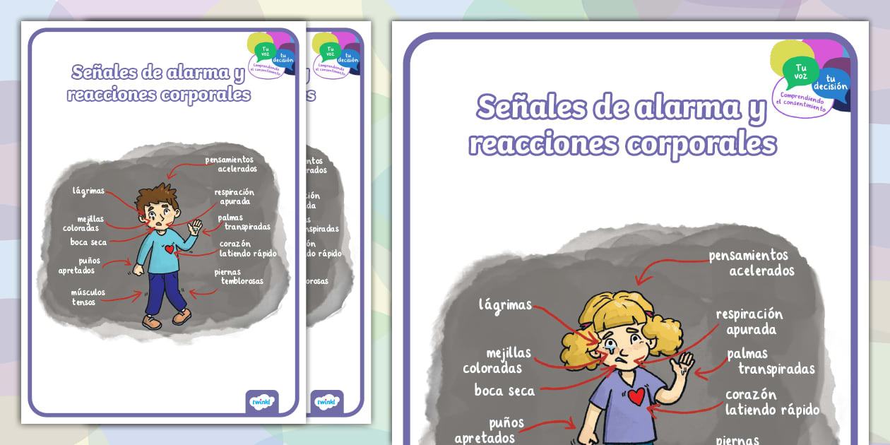 "Tu voz, tu decisión" (alarma y reacciones) - Twinkl