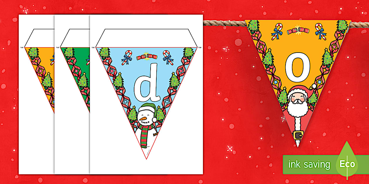 Welsh Christmas Bunting to brighten up any room this season