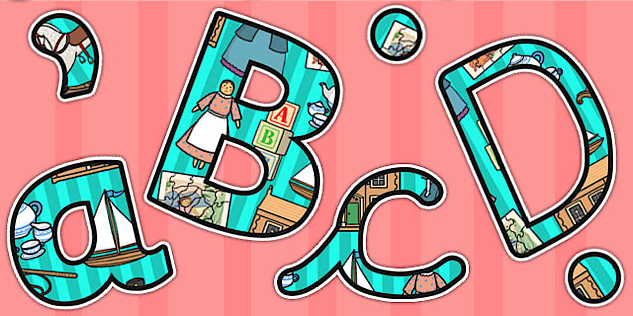 Editable Victorian Toys Display Lettering (teacher made)