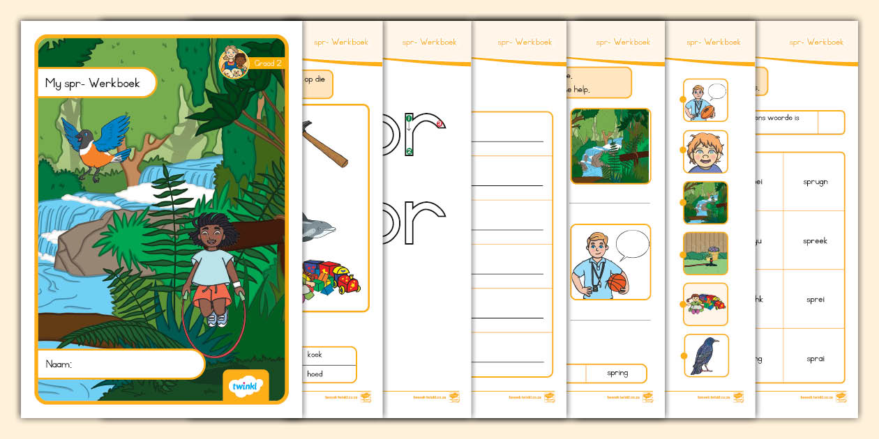 FREE! - Graad 2 Klanke Werkboek spr- (teacher made) - Twinkl