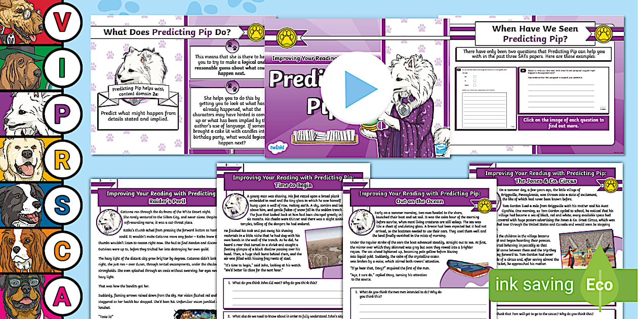 Improving Your Reading Skills With... Predicting Pip Activity Pack