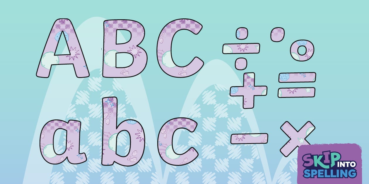 Skip Into Spelling Display Lettering (teacher made) - Twinkl