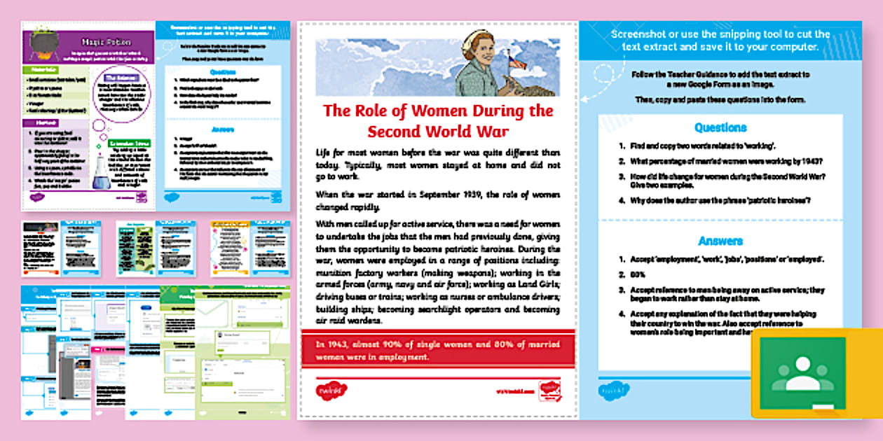UKS2 Create a Google Classroom Reading Comprehension Pack