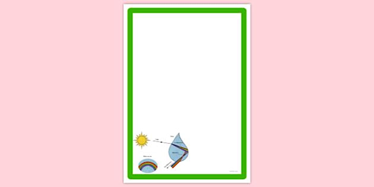 Formation of a Rainbow Page Border | Page Borders | Twinkl